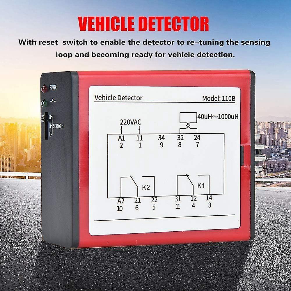 110b Vehicle Detector Ac220v Single Channel Inductive Vehicle Loop ...