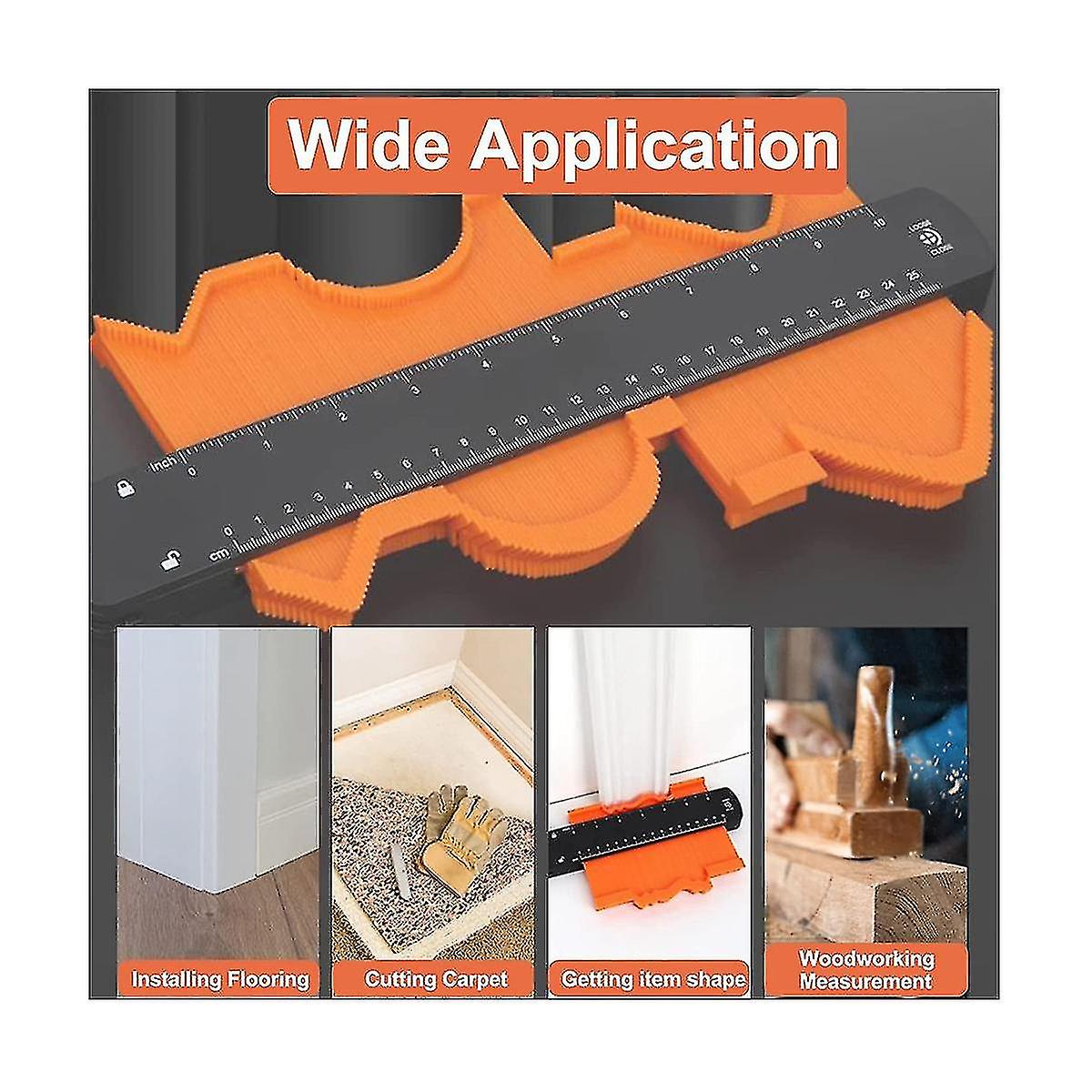 10 Inch Super Gauge Shape And Outline Tool, Contour Gauge Tool With ...