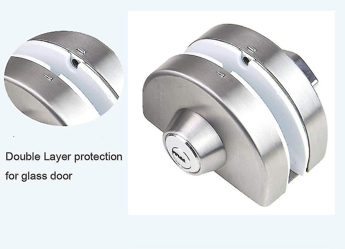 Double Glass Door Lock 304 Stainless Steel, Both Sides Open Frameless ...