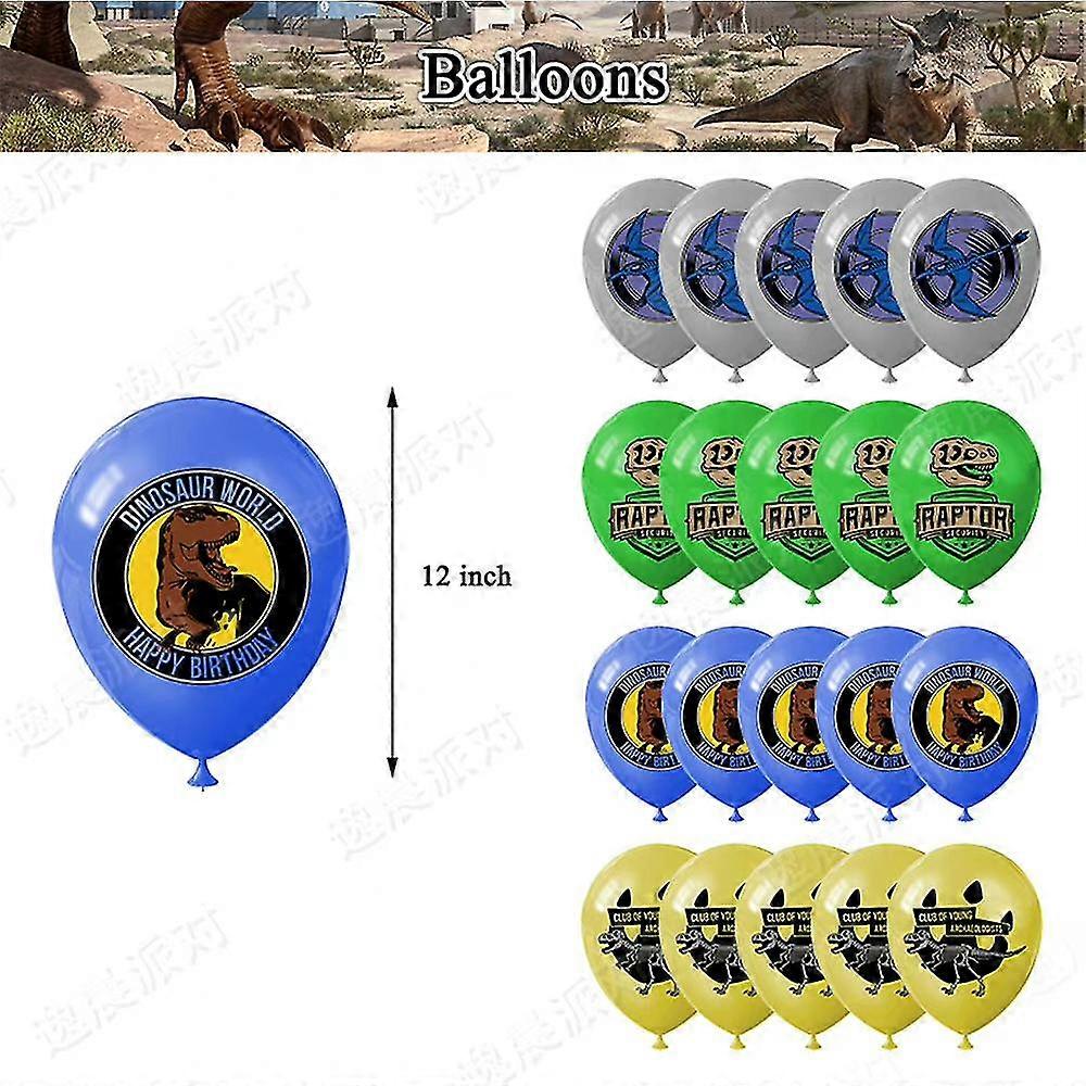 Jurassic World Dinosaur Theme Birthday Party Decoration Supplies ...