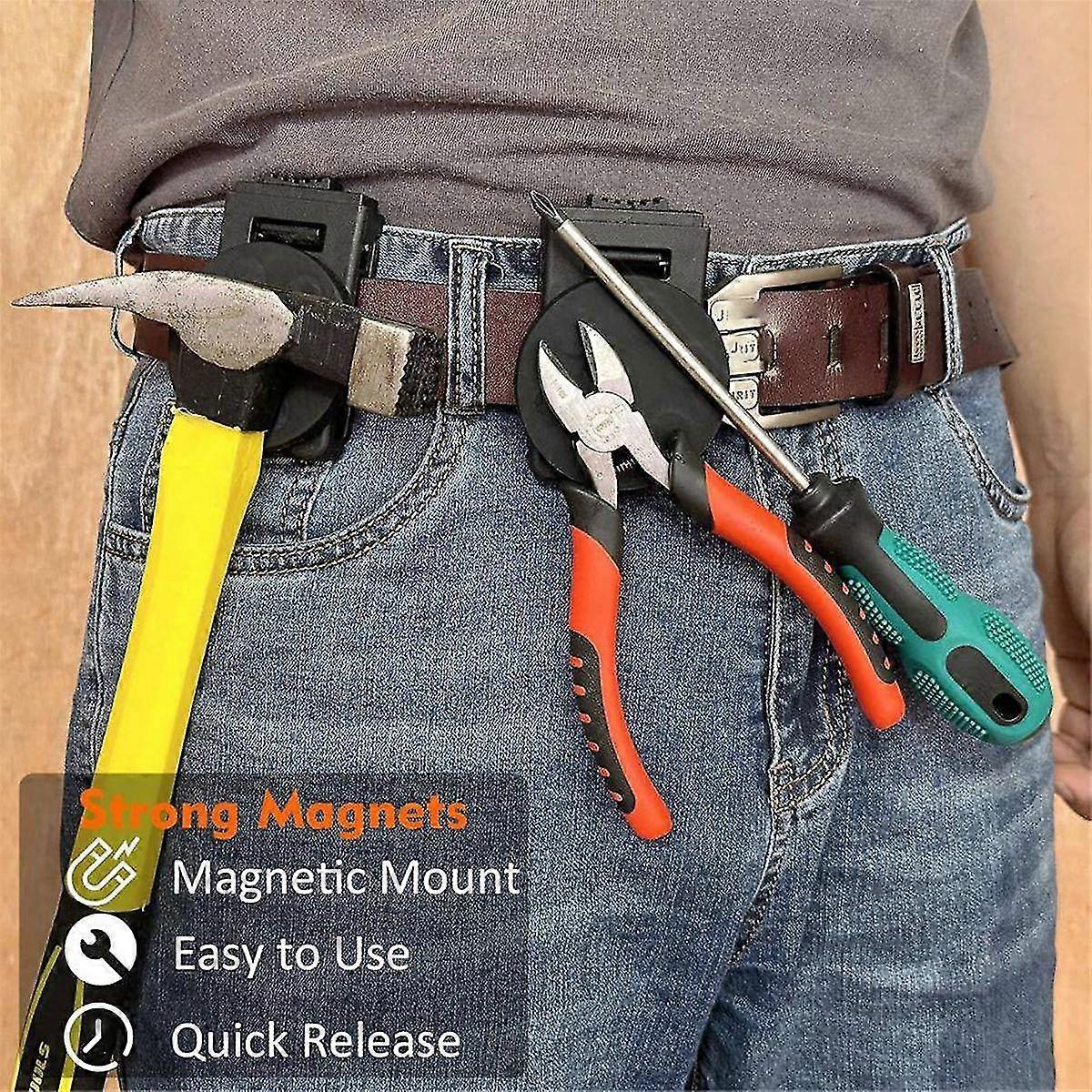 Magnetic Tool Belt Clip,Non-Slip Magnet Tool Holder for Belt,Magnetic ...
