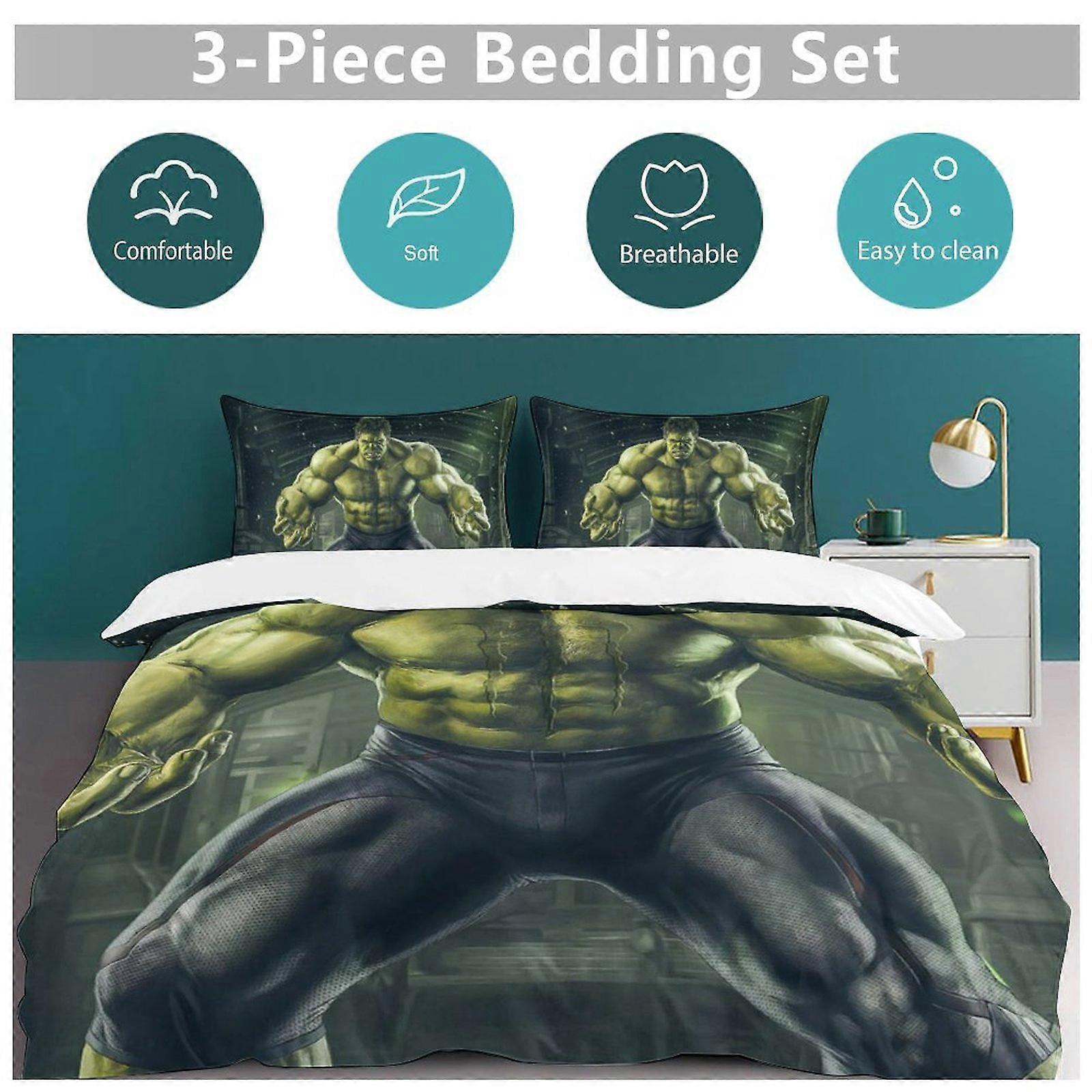 c35 Hulk Bedding Comforter Sets, 3-Piece Bedding Set Soft Warm Bed Set ...