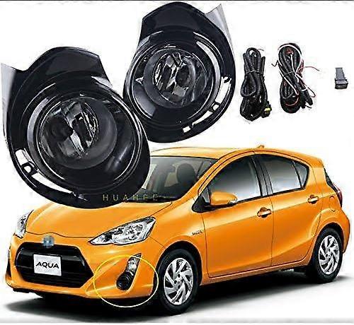 2015 Aqua/Prius C Bumper Fog Light Kit Direct Replacement Aftermarket ...