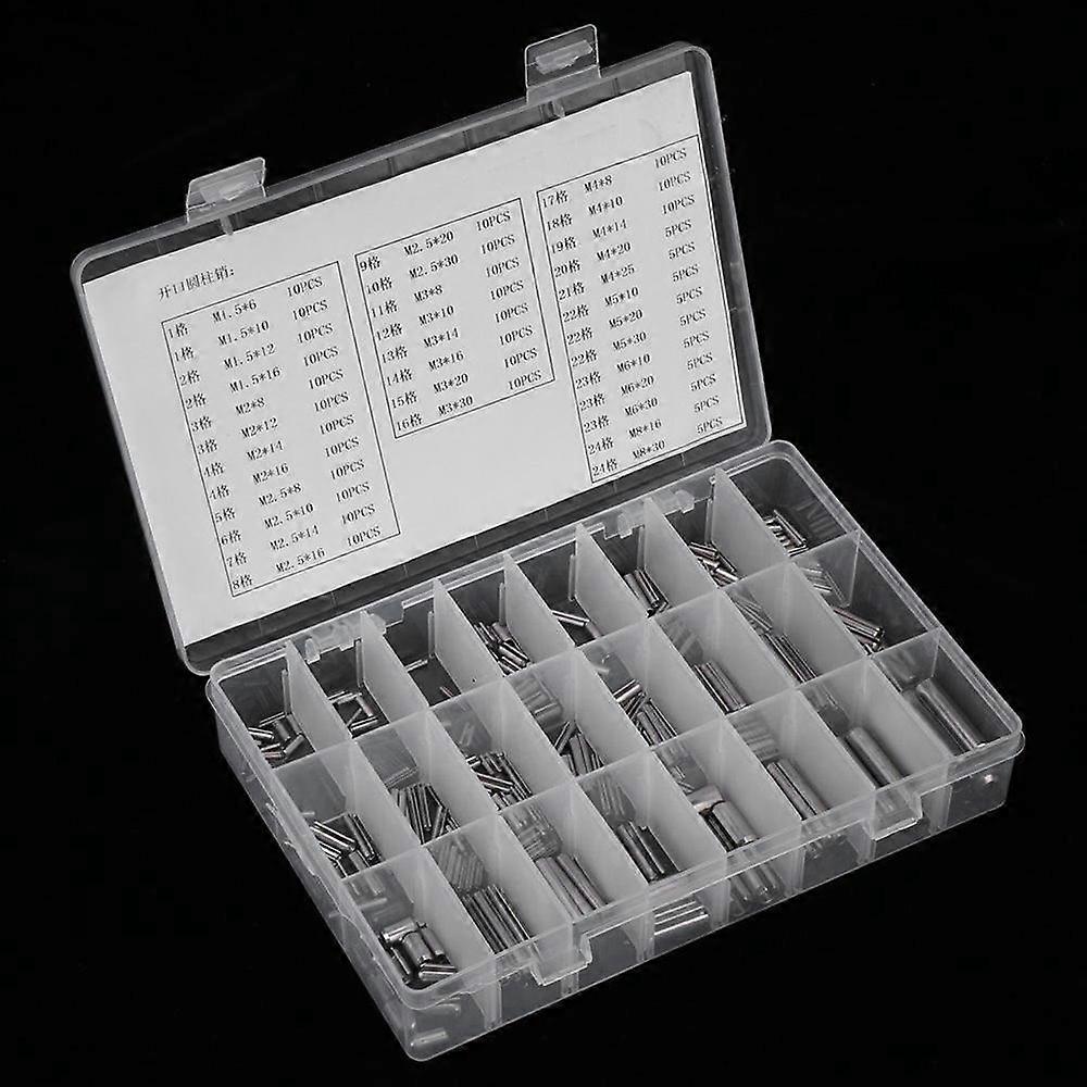 280Pcs Stainless Steel Spring Pin Tension Elastic Cylindrical Cotter ...