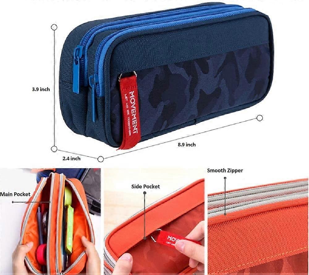 Pencil Case, Large Capacity Pencil Cases Pencil Bag Pouch Pen Holder ...