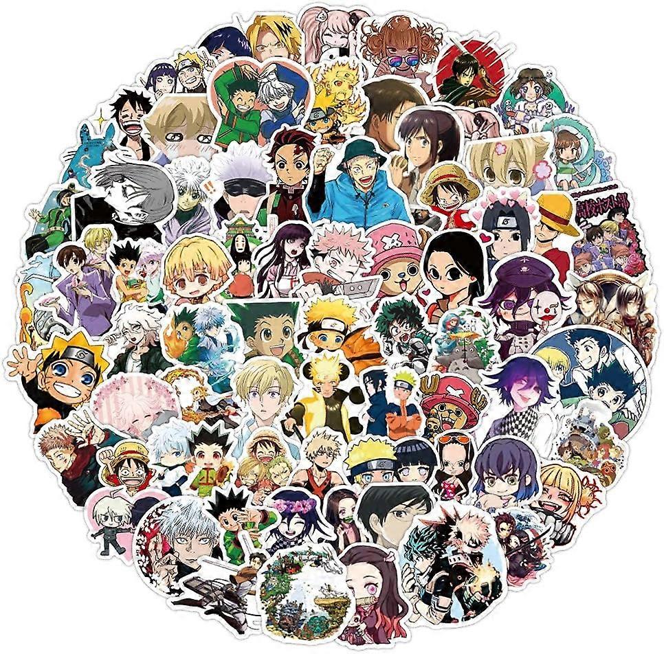 Anime Mixed Stickers,[100 Pcs]Cute Aesthetic Manga Gifts for Cartoon ...