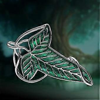 Elegant Elven Green Tree Leaf Enamel Pins Brooch for Women Men,Cosplay ...