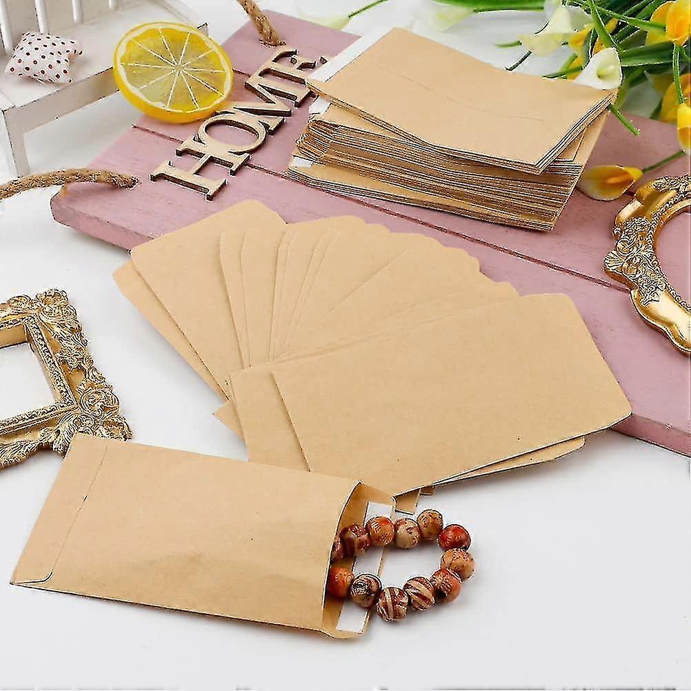 120 Pcs Small Brown Envelopes For Seeds, Self-adhesive Seed Envelopes ...