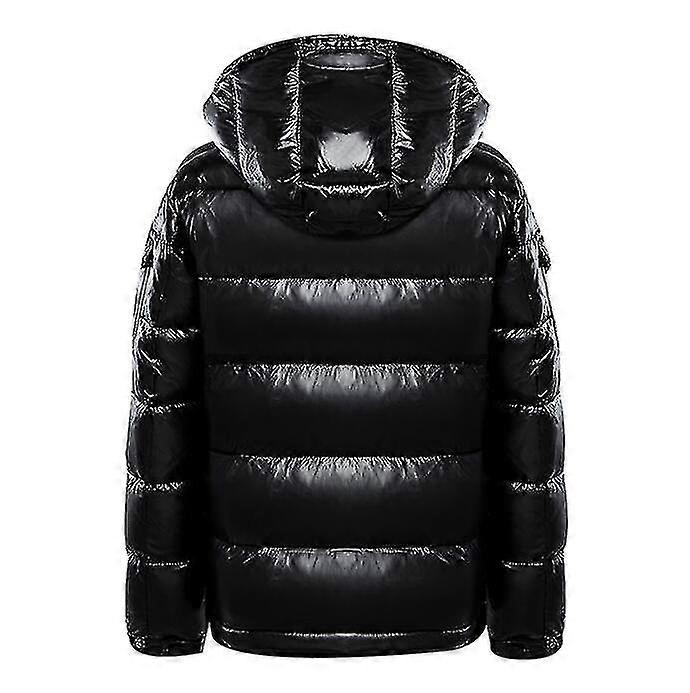 Mens Hooded Shiny Down Jacket Winter Coats | Fruugo FR