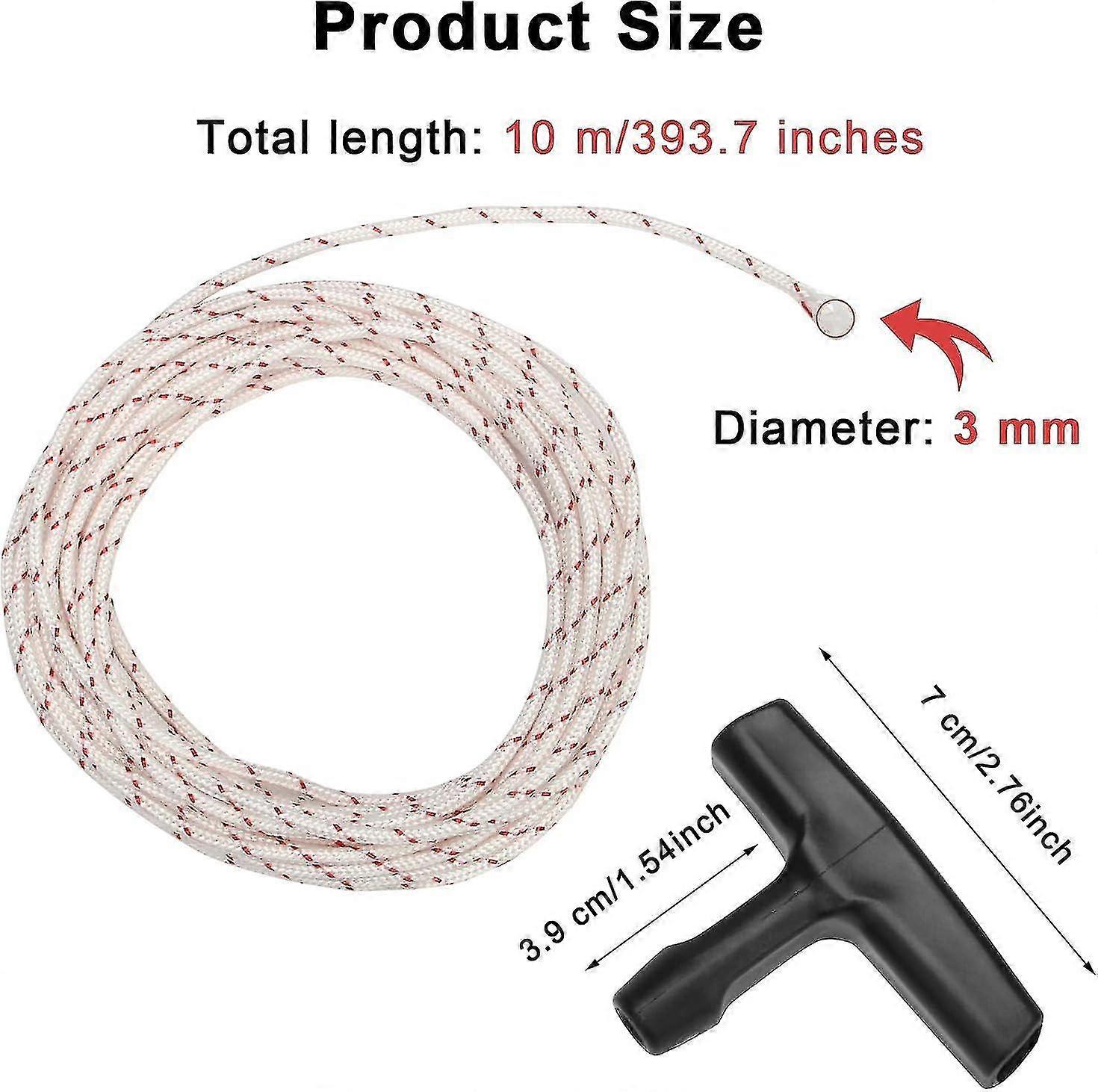 Lawn Mower Pull Cords, Engine Starter Pull Cords For Chainsaws, Lawn Mower | Fruugo NO