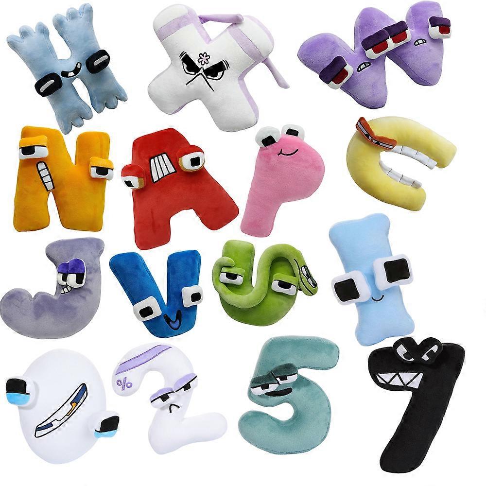 Alphabet And Number Lore Plush Toy Game English Letter Stuffed Plushie ...