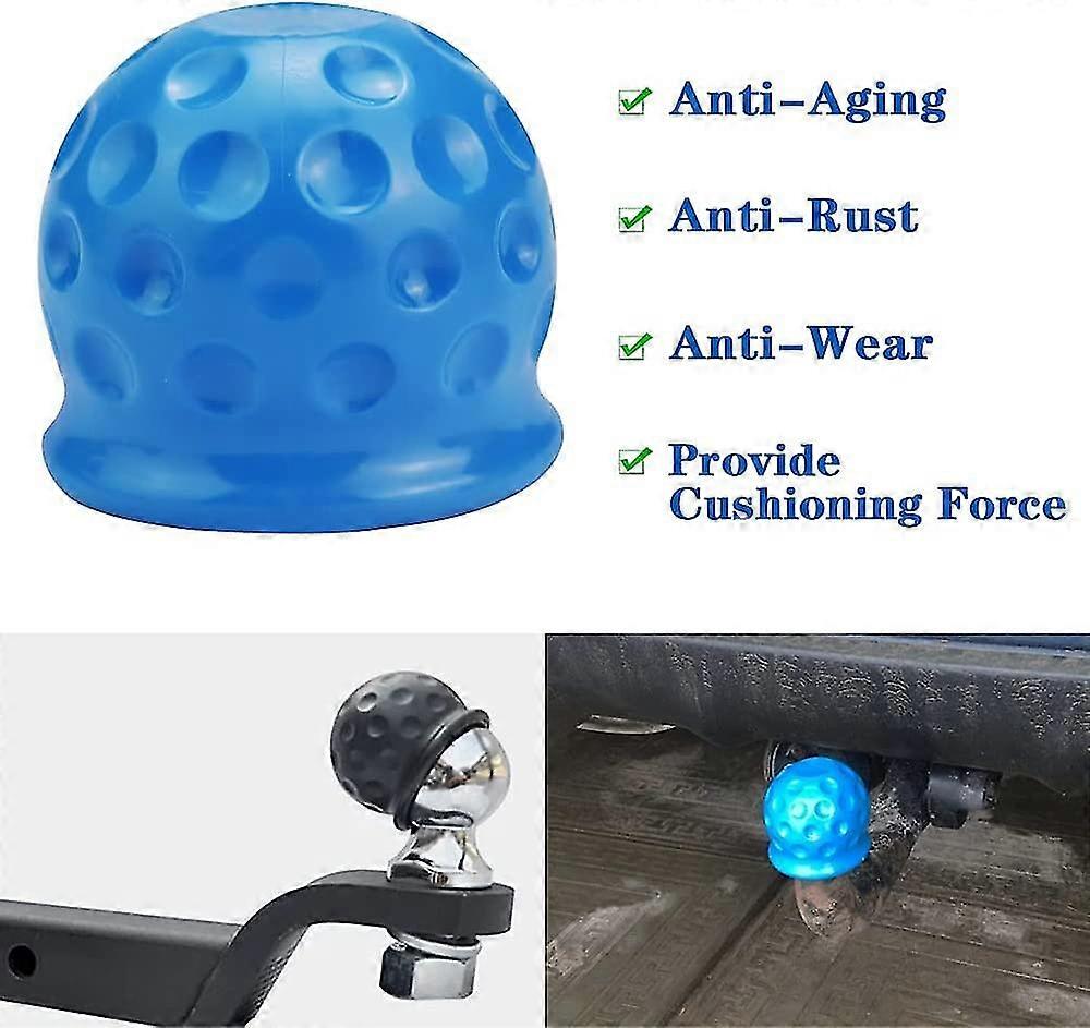 Trailer Hitch Ball Cover Rubber Tow Ball Cover 50mm Tow Bar Ball Cover ...