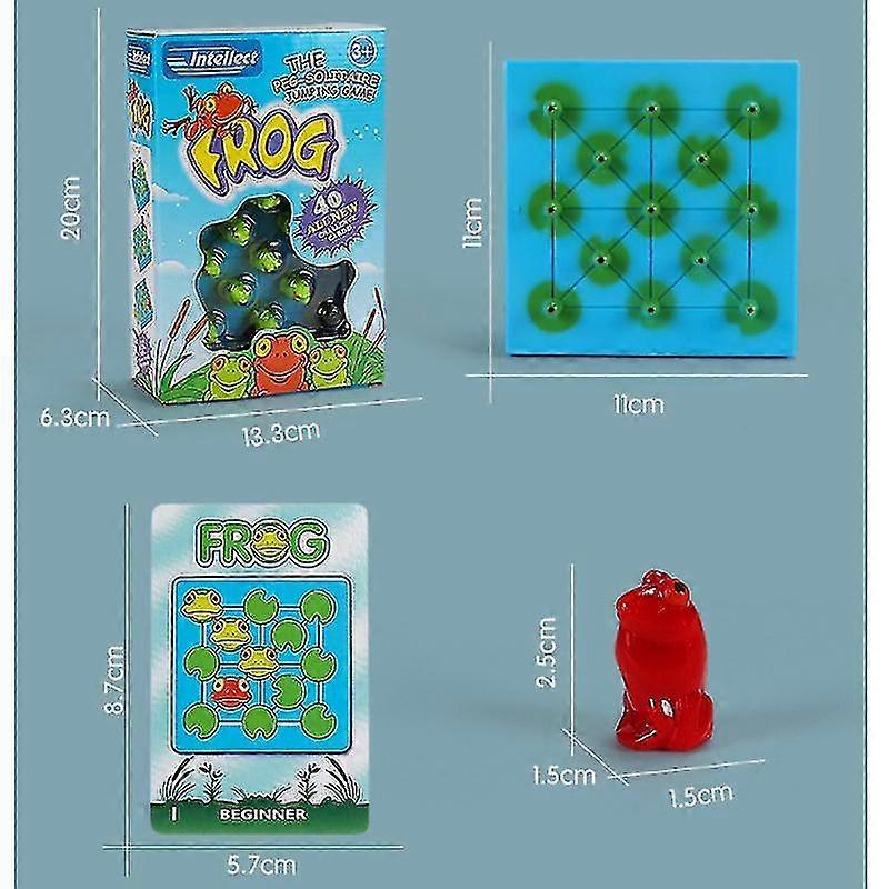 Frog Checkers, Logic Game Chess Card, Check-in Reasoning Board Game, Educational Children's Toys ...