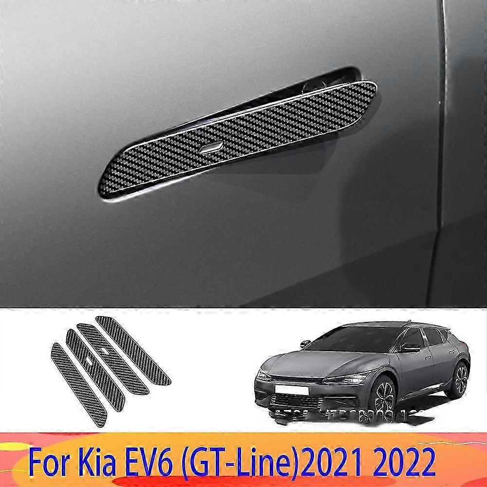 ABS Carbon Fiber Interior Mouldings For Kia EV6 GT-Line 2021 2022 ...
