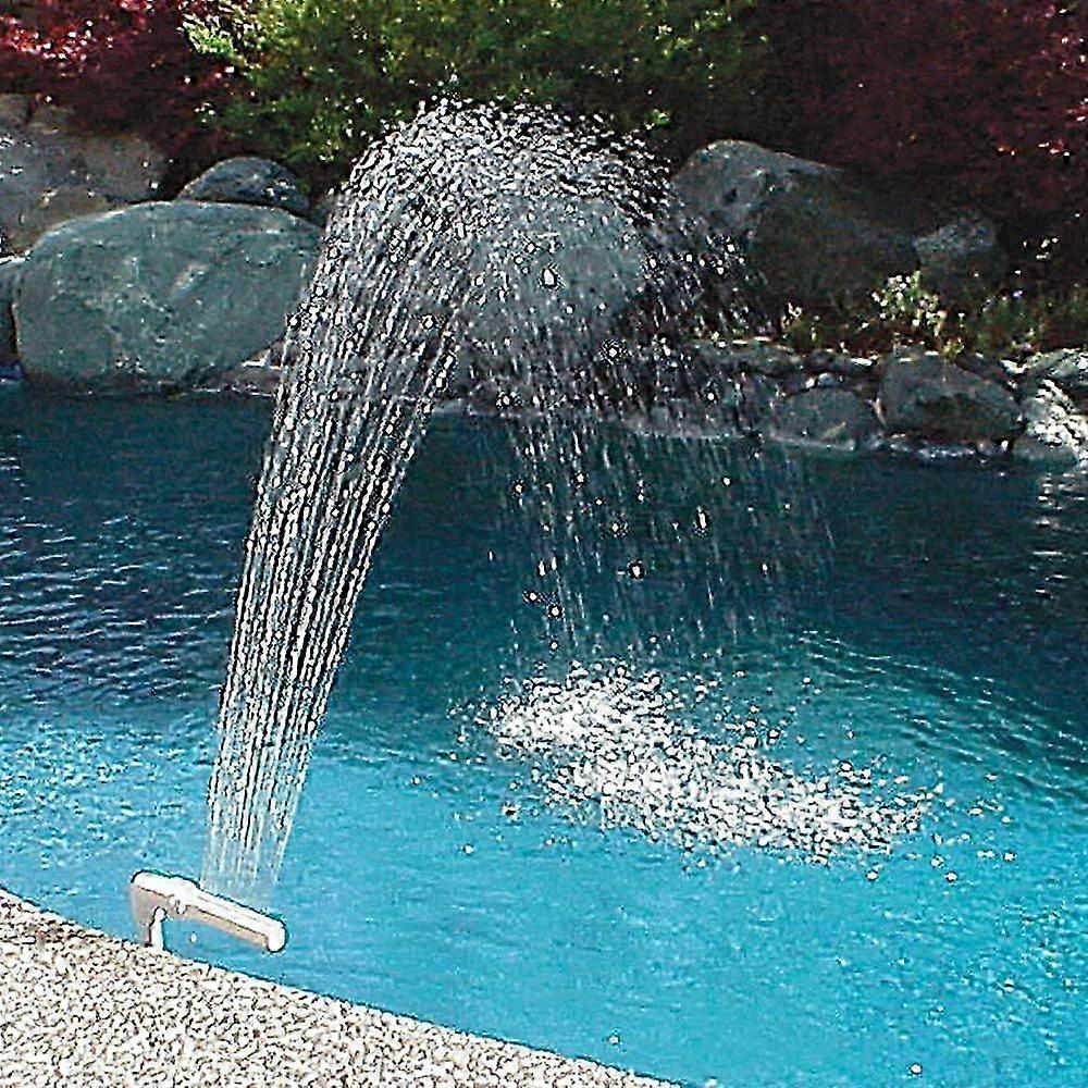 Waterfall Pool Fountain, Above Ground Pool Waterfall, Outdoor Pool ...