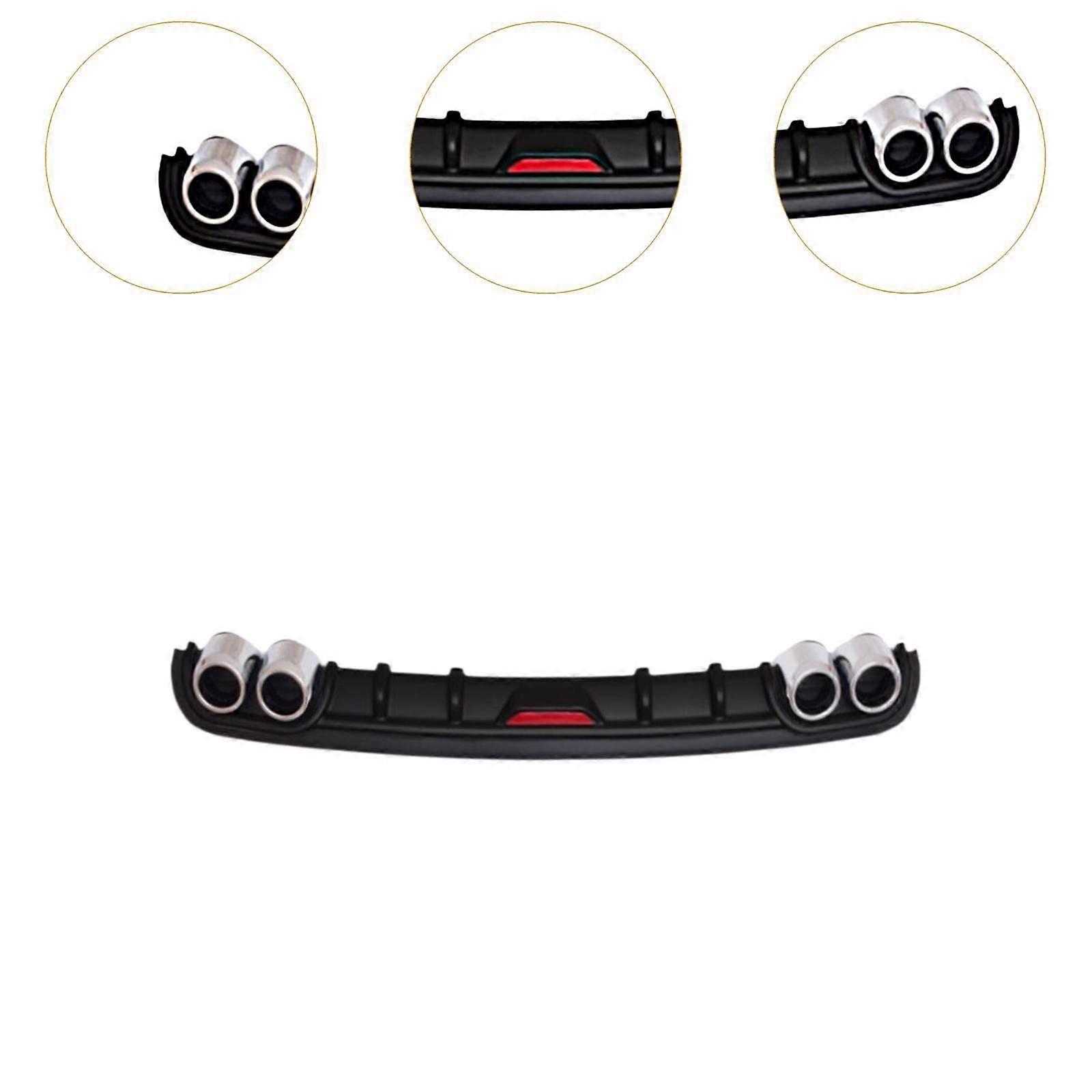 Generic Rear Lower Bumper Spoiler High Performance Rear Lip Diffuser ...