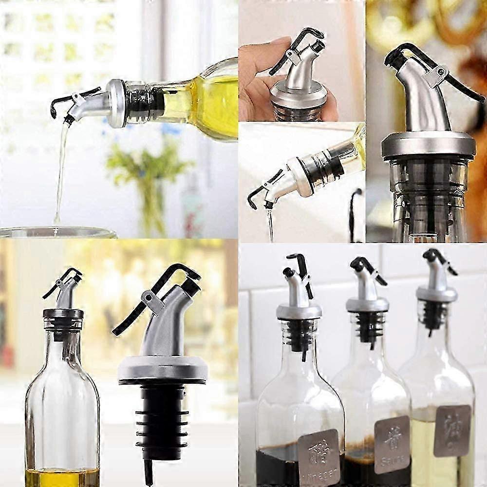 4 Pieces Oil Stopper Pourer,leakproof Bottle Pourer,olive Oil Leakproof ...