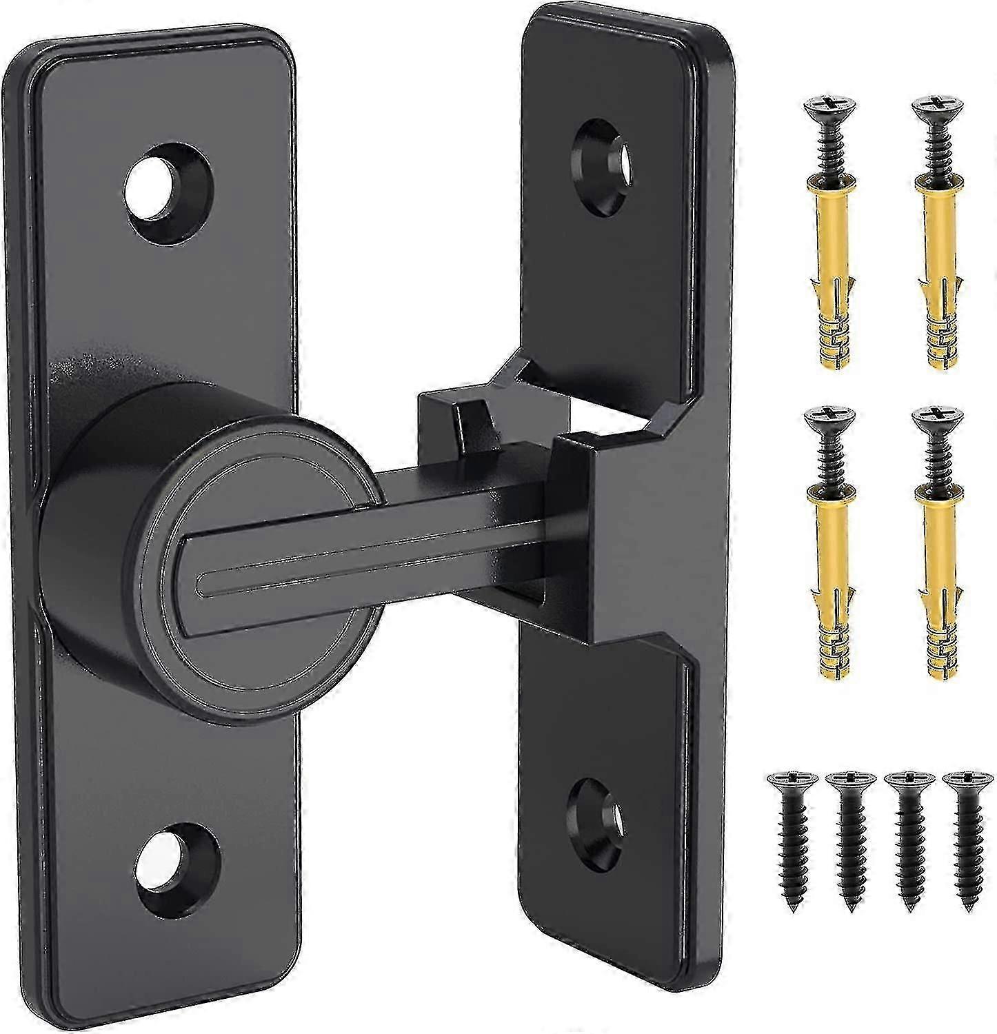 Barn Door Lock Hardware, 90 Degree Heavy Duty Gate Latches Flip Latch Safety Door Bolt Latch ...