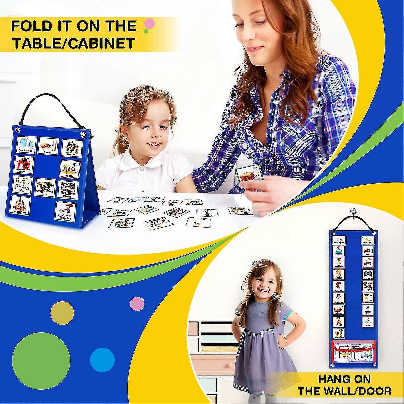 2025 New Visual Timetable Children Daily Routine Chart with 70 Pcs ...