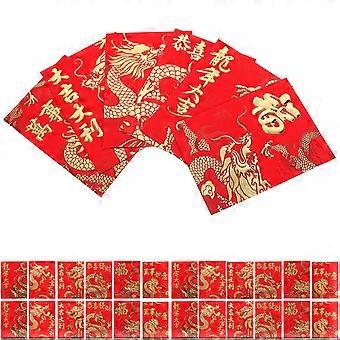 60pcs Traditional Red Pockets Creative Red Envelopes Gifts Festival Red ...