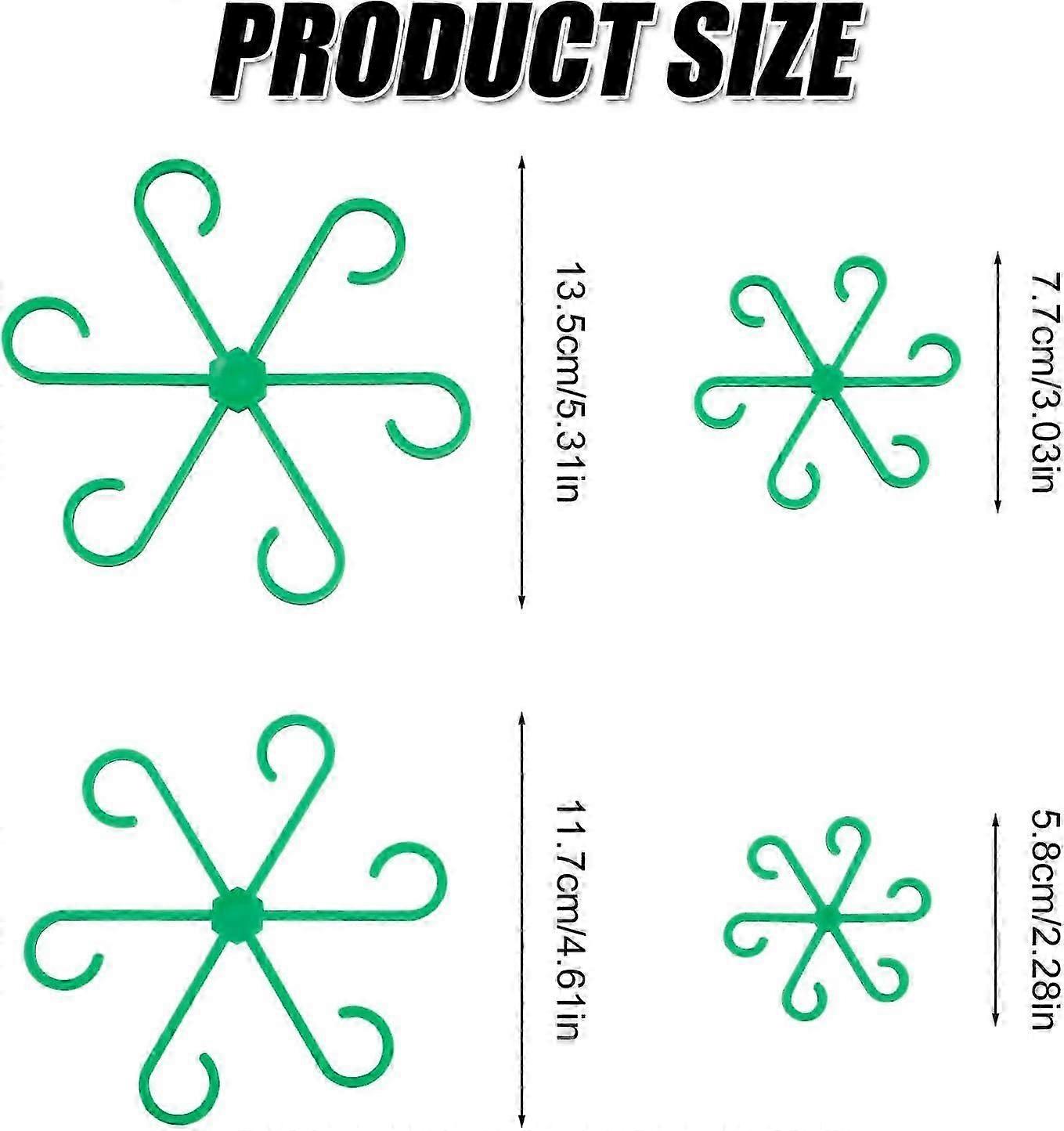 4pcs Climbing Houseplant Stem Supports, Plastic Plant Climbers Stem ...