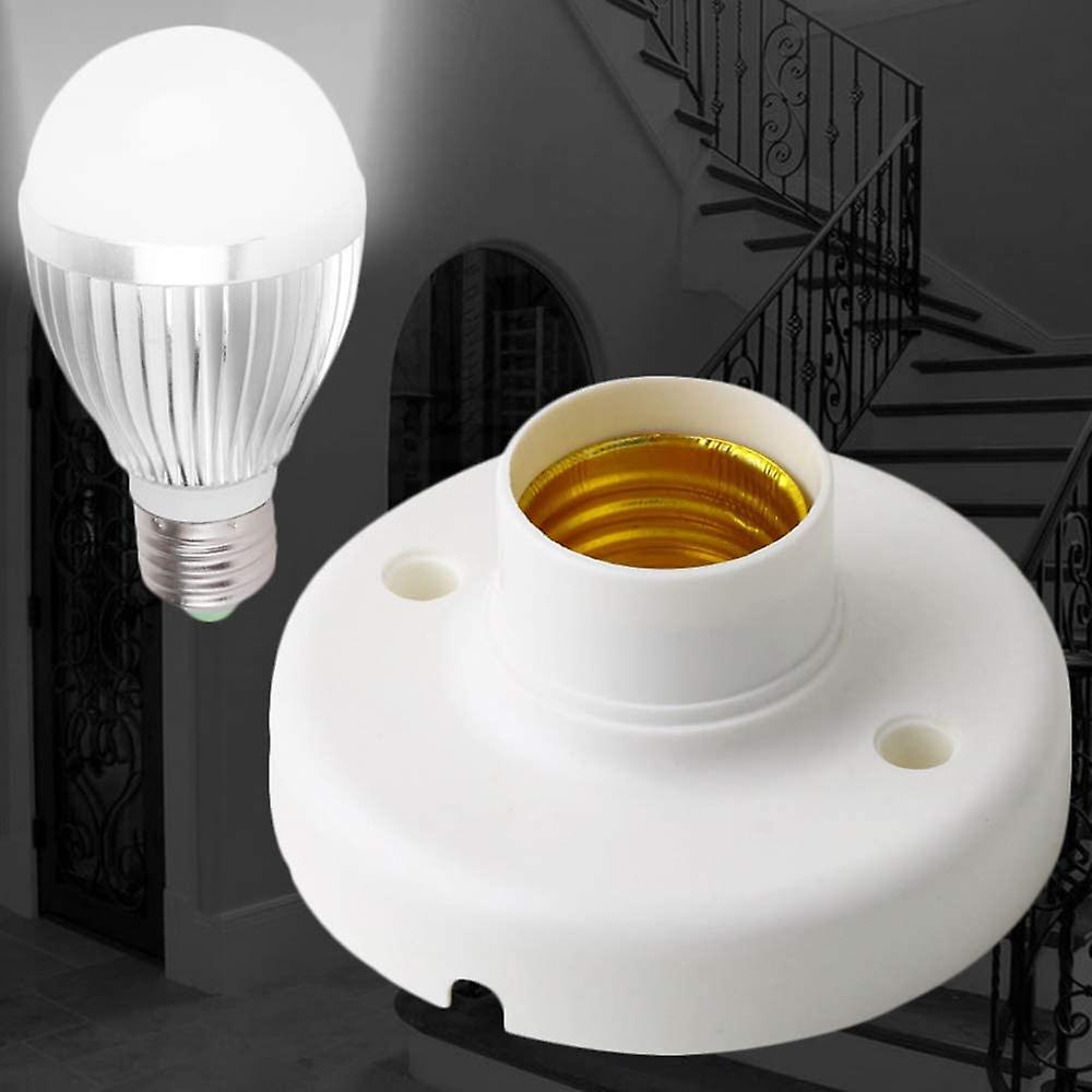Lamp Holder Plastic Screw Socket Wall Mount LED Bulb Base Converter ...