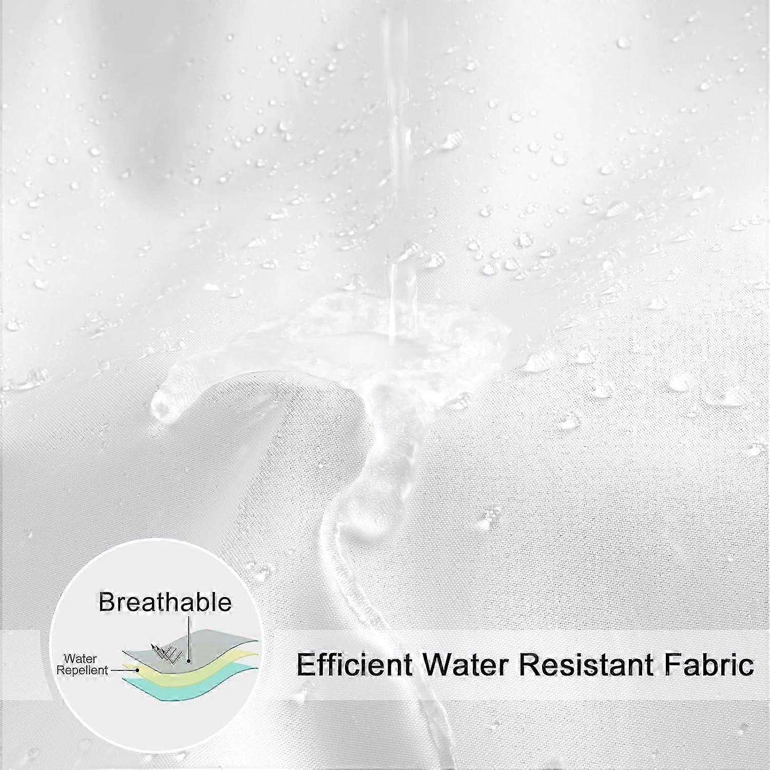 Extra Wide Shower Curtains 240 x 180cm drop/95"x 72",Mildew Resistant ...