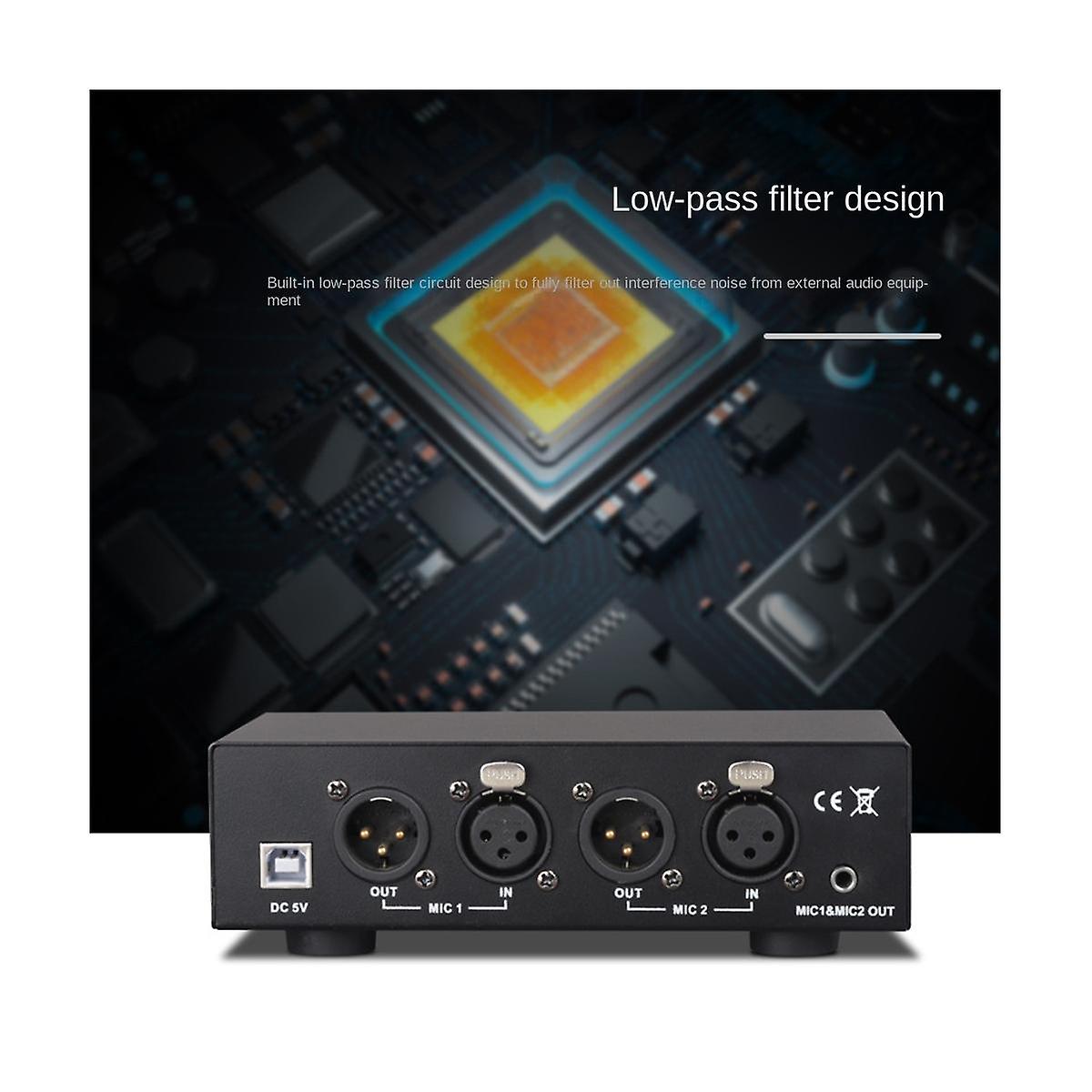 48v Usb Dual Mixed Output Phantom Power Supply For Condenser ...