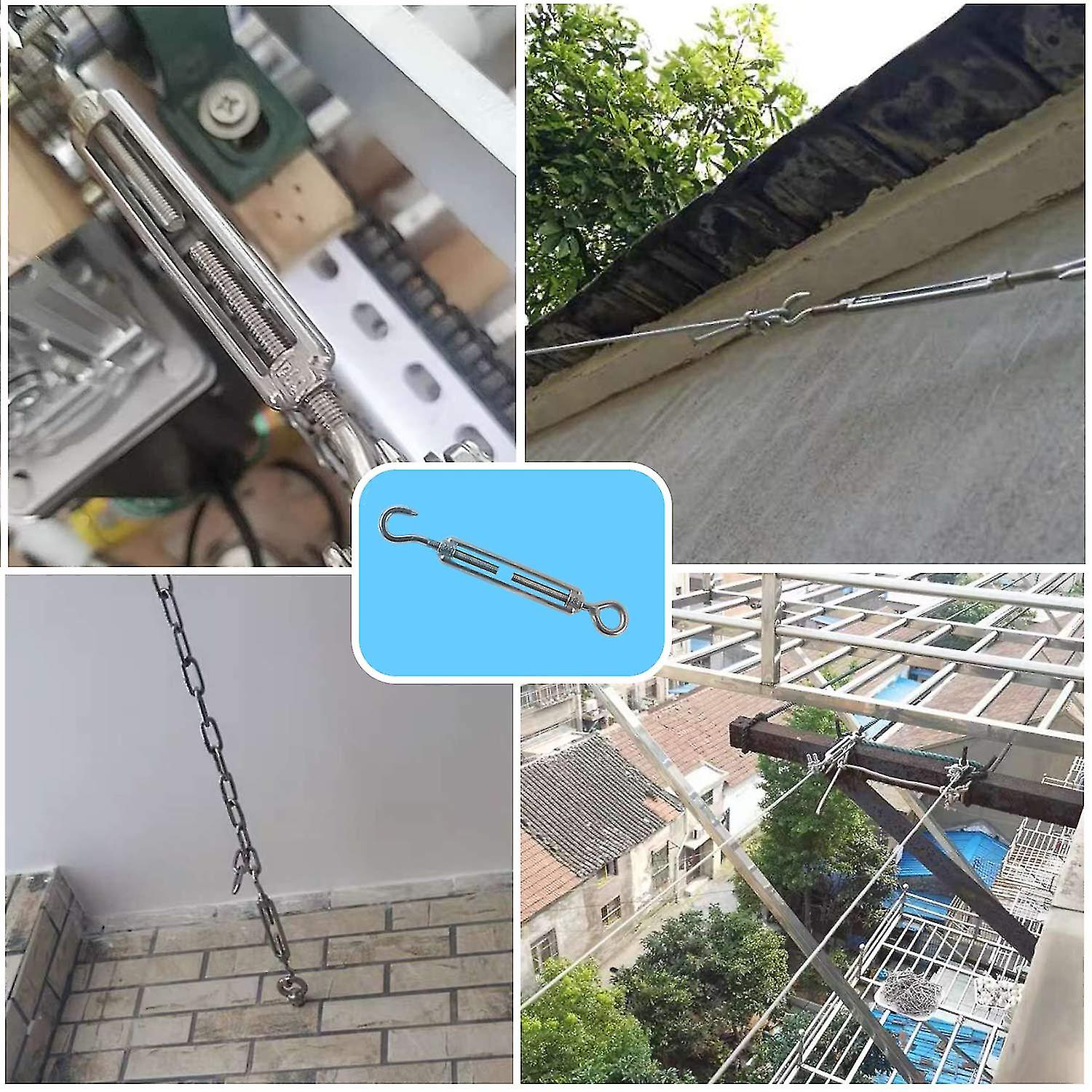 M5 Tensioner Cable Tensioner Hook And Eye 304 Stainless Steel ...