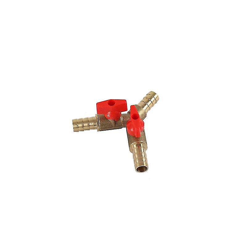 Otwoo 6 8 10 Mm Hose Barb Y-type All-copper Pagoda 3-way Brass Cutoff ...