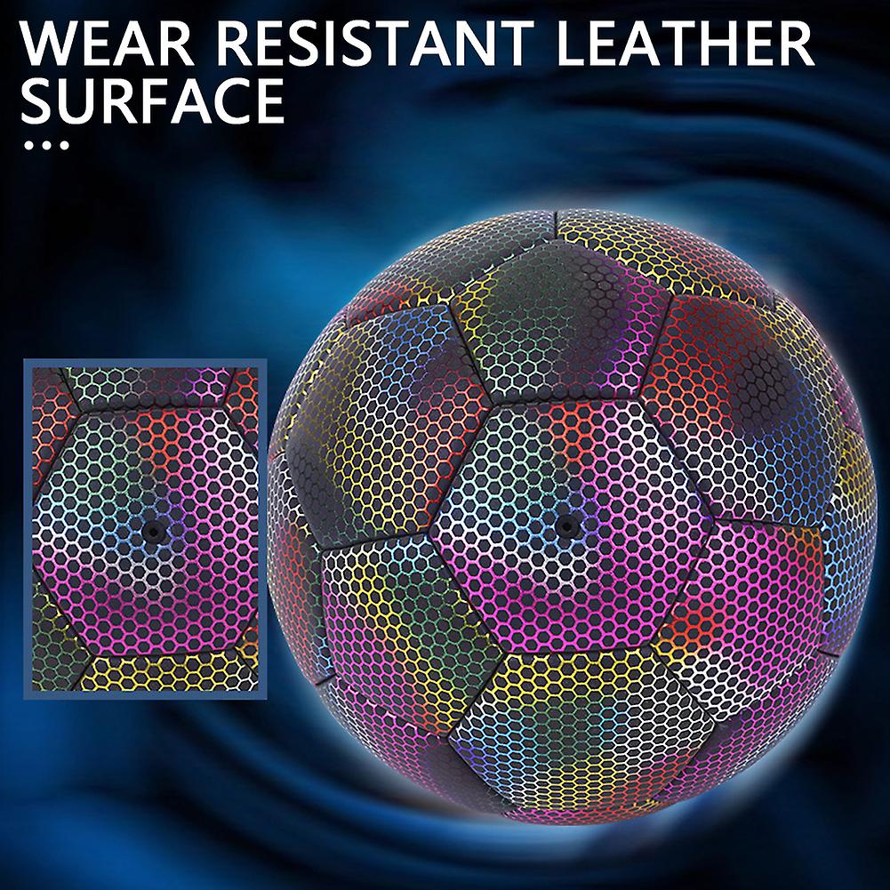 Reflective Football in Night Smoothing Texture Luminous Football for ...