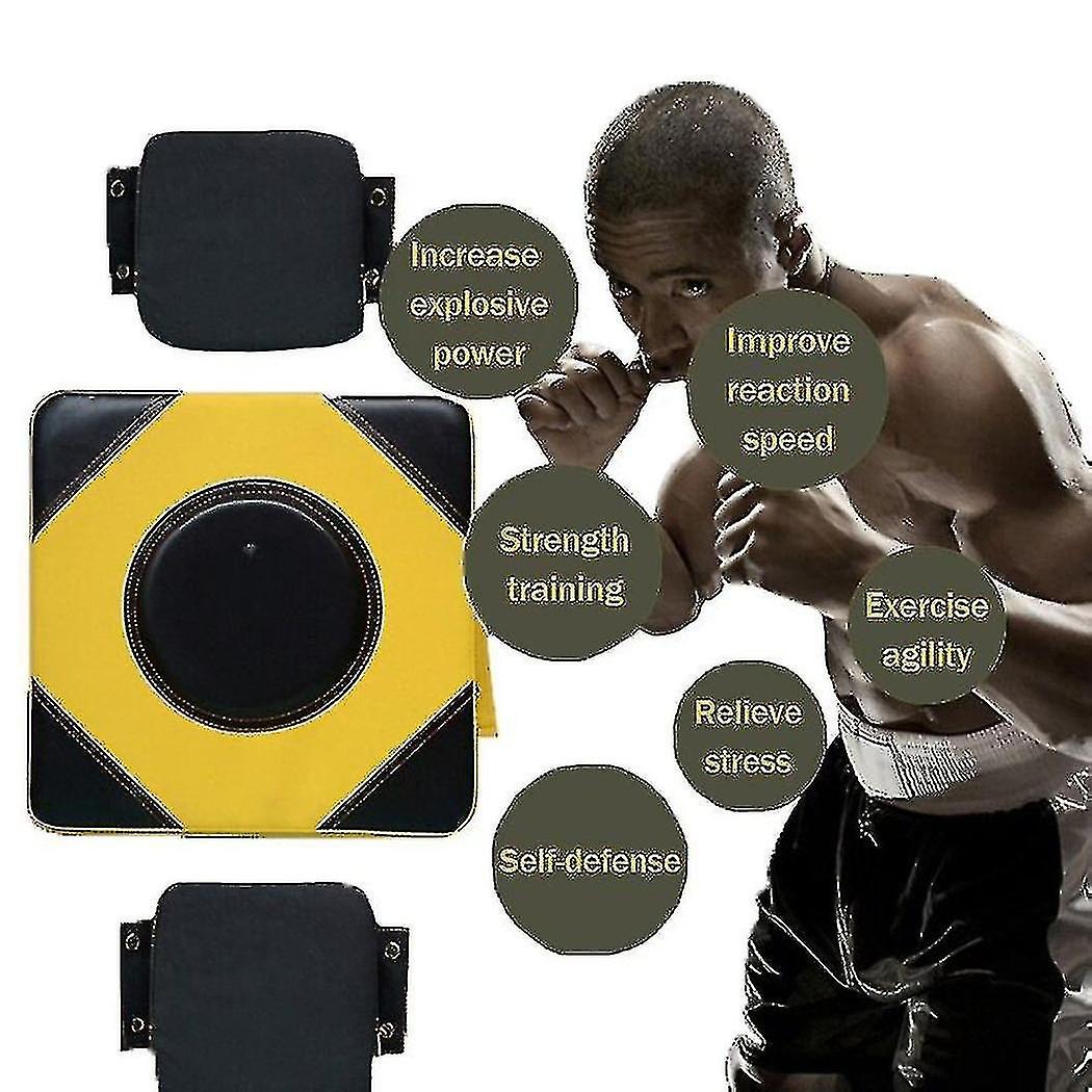 40cm Punched Leather Wall Boxing Mat Target Training Sandbag Fighter ...