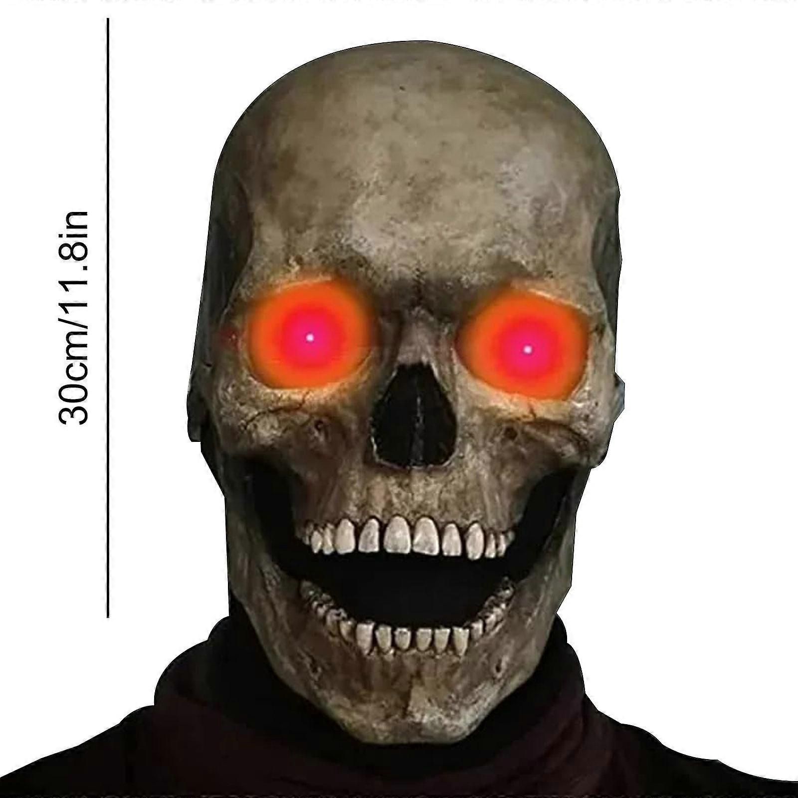 Full Head Skull Mask - Creepy Realistic Head Skull Latex Mask with ...