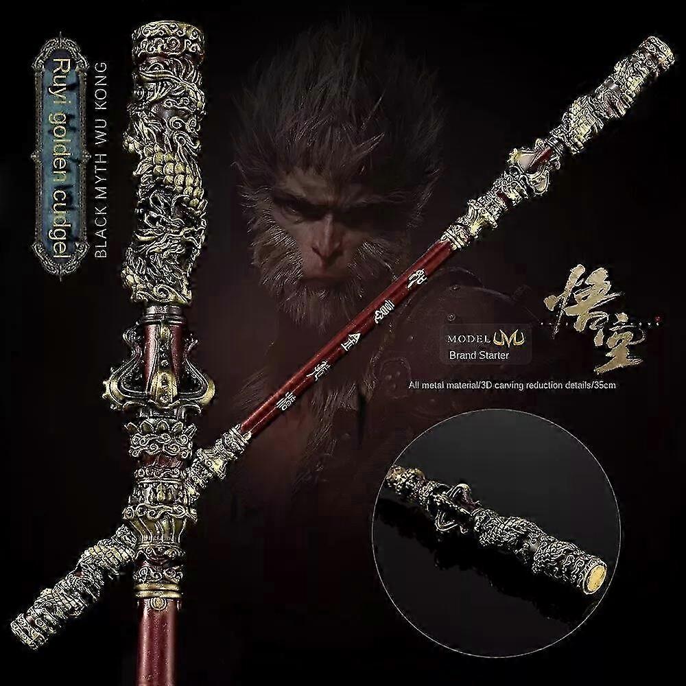 Black Myth: Wukong Game Ruyi Golden Cudgel Figure The Monkey King Weapon Model | Fruugo UK