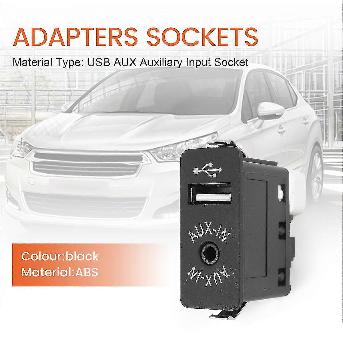 Car USB AUX In Plug Auxiliary Input Socket Adapter for BMW E81 E87 E90 ...