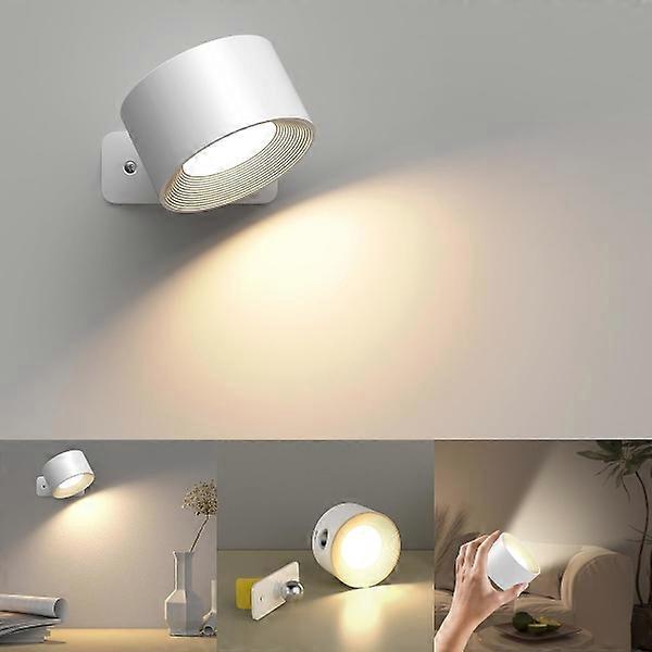 Indoor wall lamp, wall lamp with USB charging, 3 colors and 3 levels ...