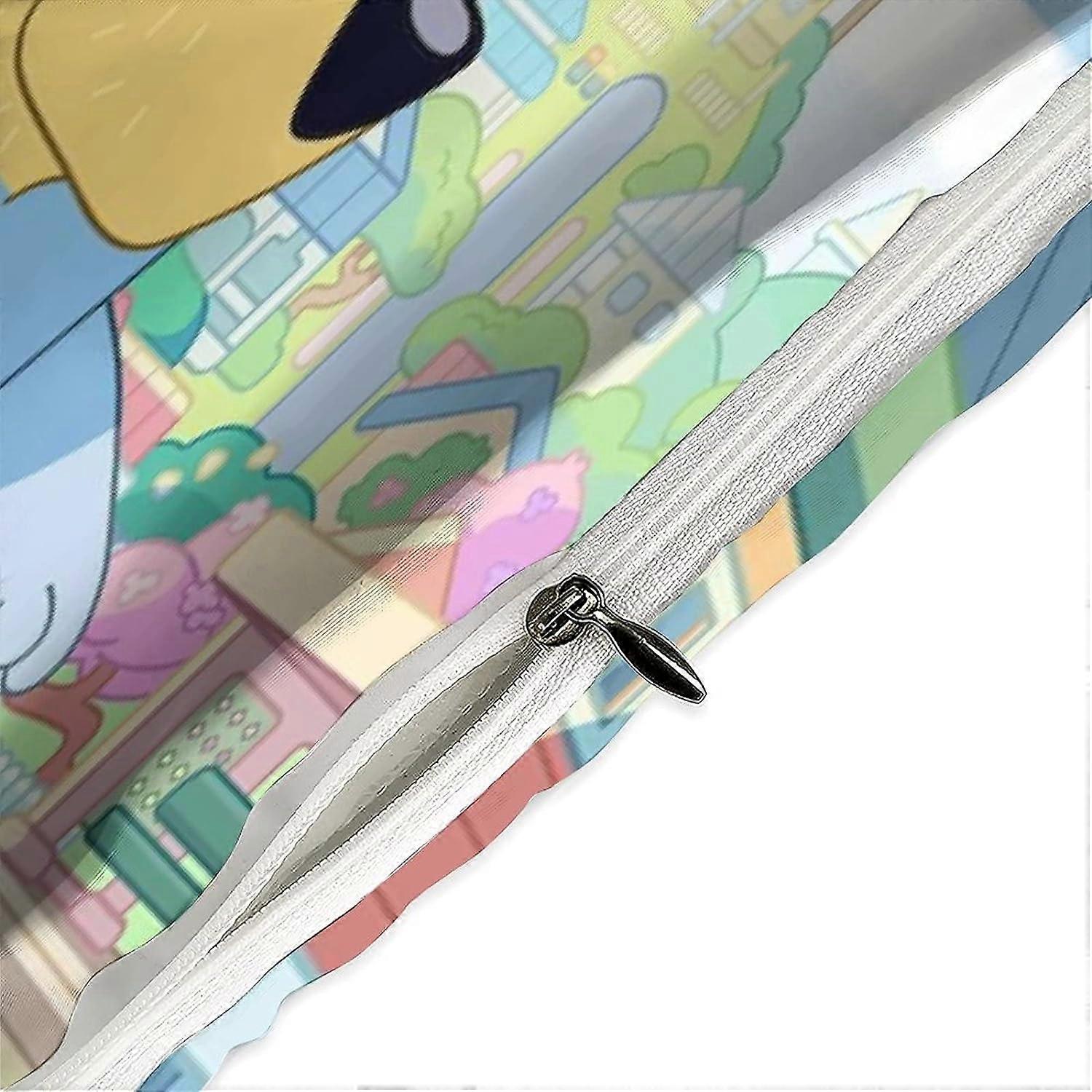 Bluey 3D Printed Bedding Set, 3 Piece Sets with Zip Microfiber Bluey ...