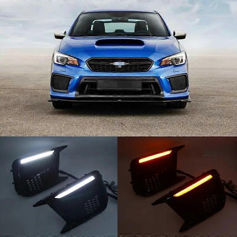 For Subaru WRX STI 18-20 Limited Switchback White LED DRL Daytime ...