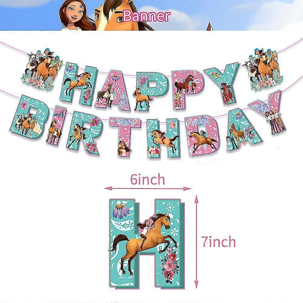 Spirit Birthday Party Decorations, Cartoon Spirit Riding Themed Party ...