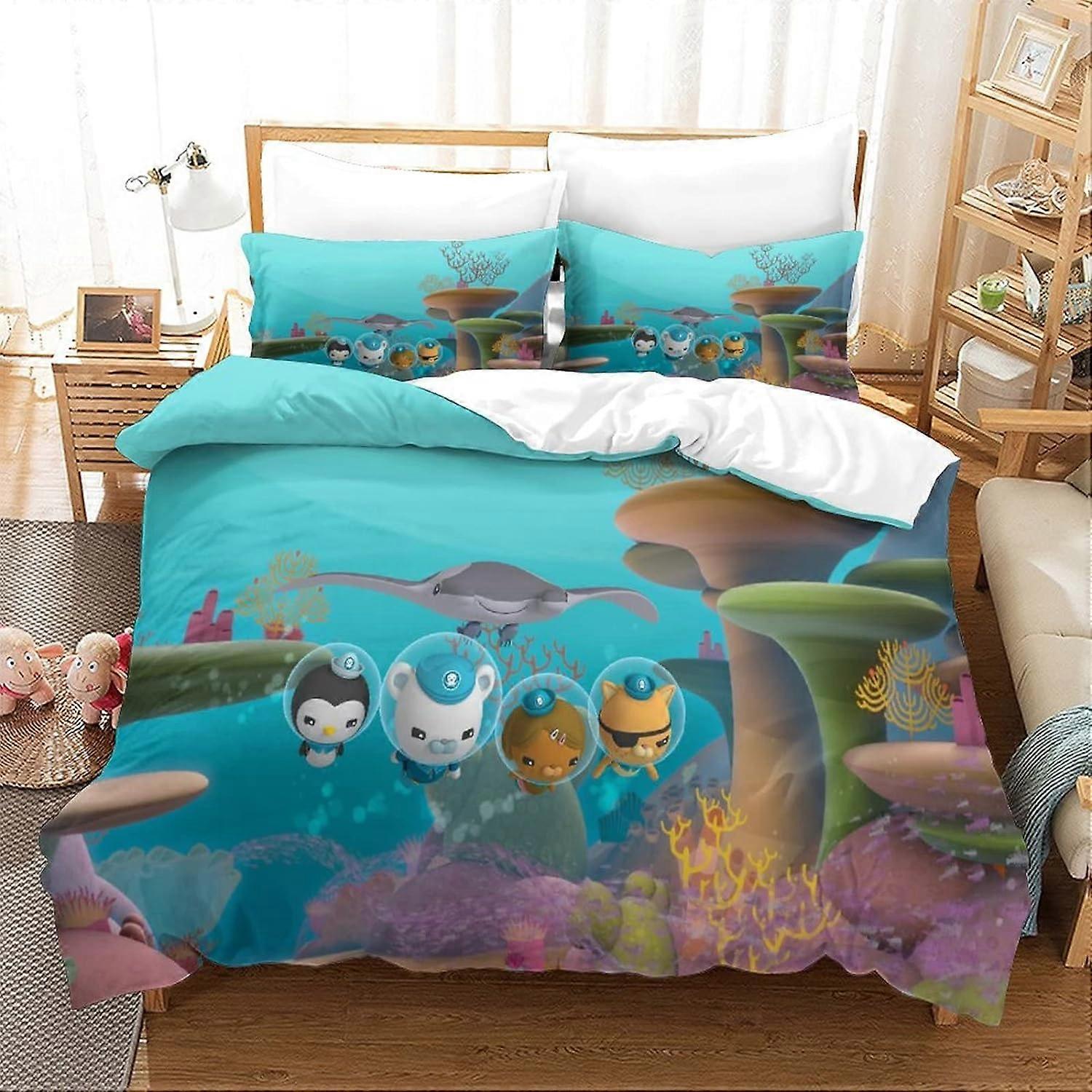 The Octonauts Bedding Set Cartoon Duvet Cover 3D Printed Bedding Set ...