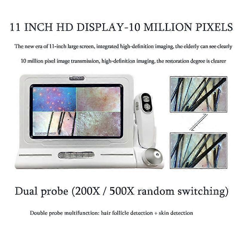 11 Inch LCD Skin Hair Scalp Analyzer Detector Digital Microscope ...