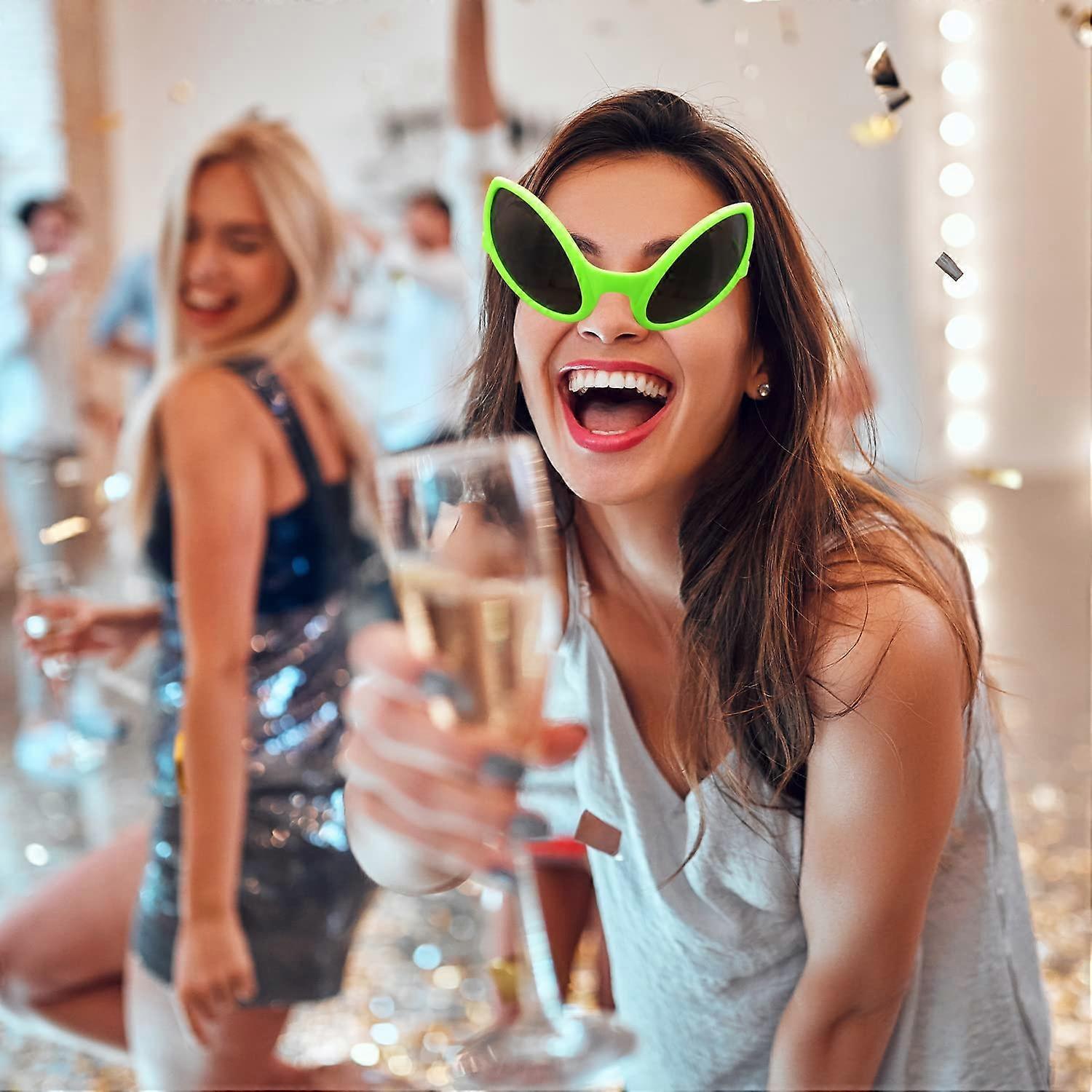 3 Pieces Alien Glasses Alien Costume Sunglasses for Halloween Christmas ...