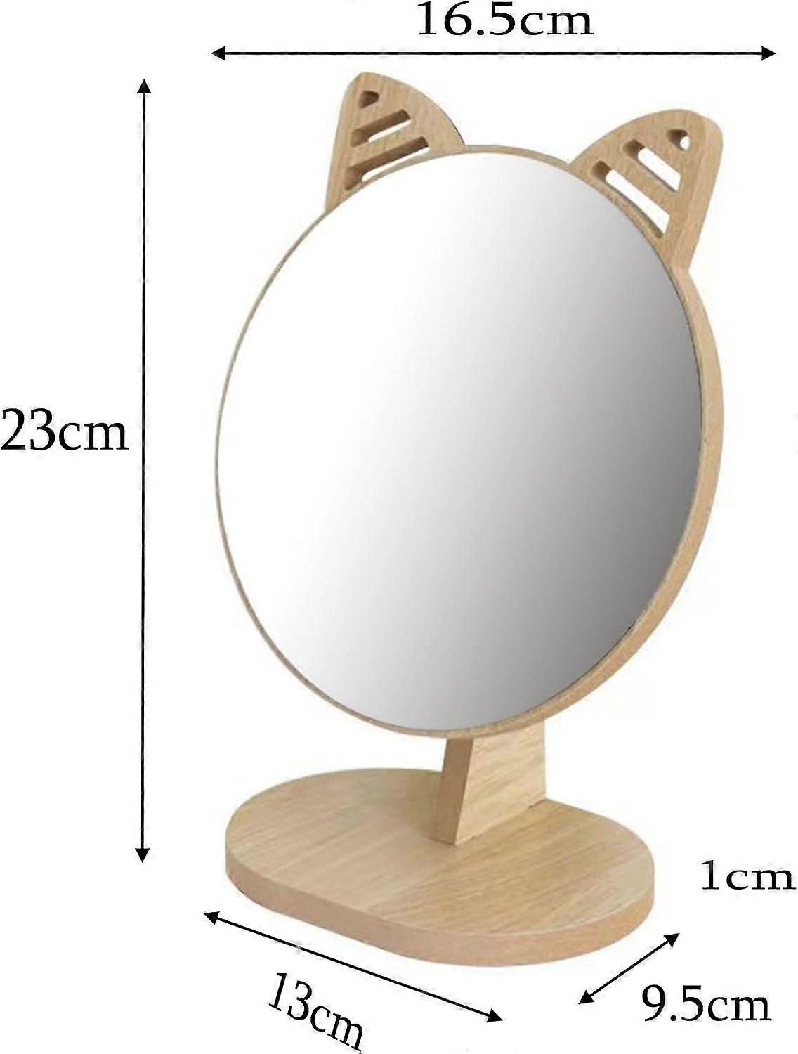 360 Rotation Portable Table Desk Countertop Bathroom Mirrors Shaving ...