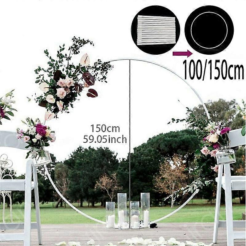 1 Set Garland Stand Easy to Assemble Multi-functional PVC Round Circle ...
