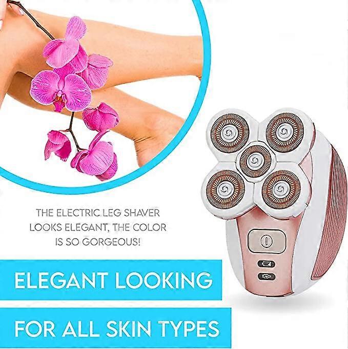 (Gold)Electric Leg Shaver for Women - Rechargeable Painless Lady Razor ...