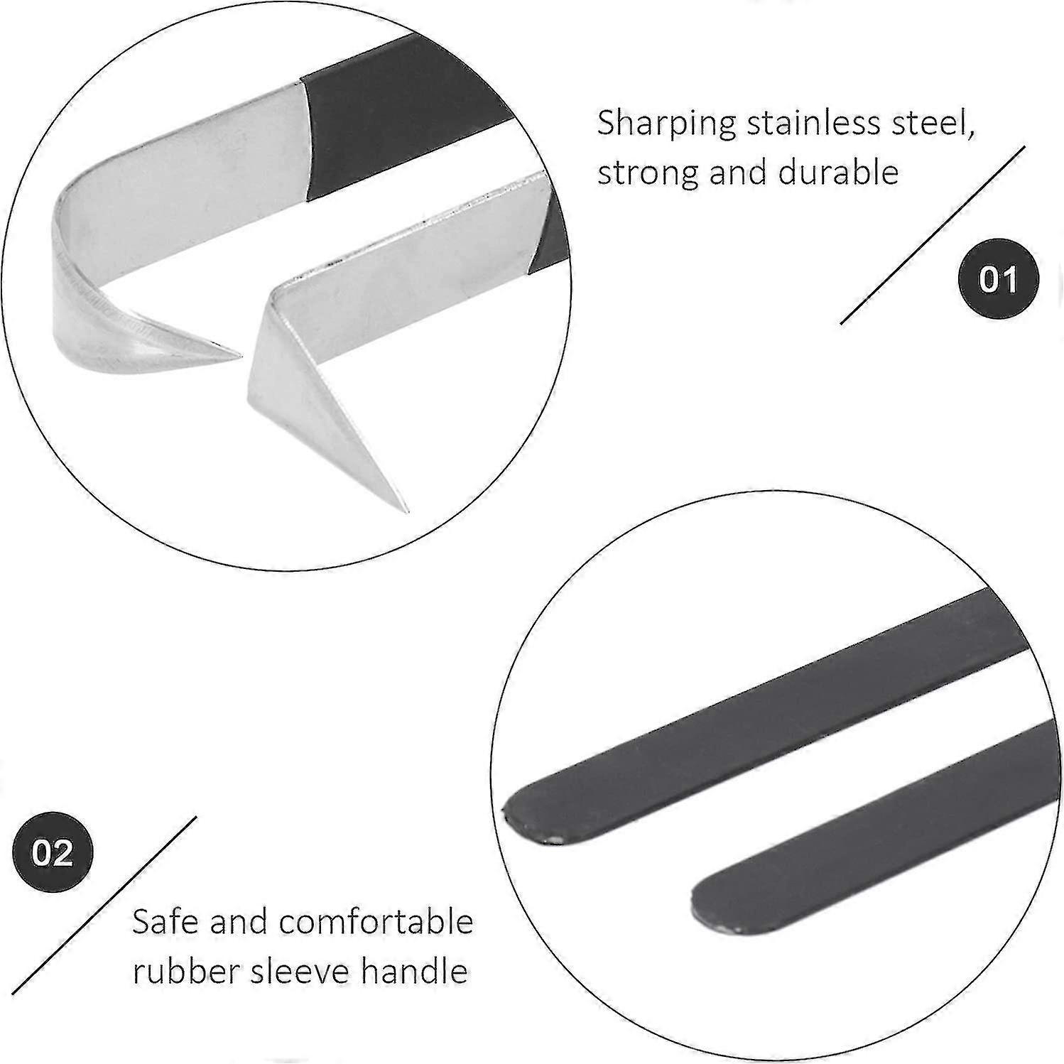 Clay Sculpture Tool Set, 4pcs Stainless Steel Pottery Trimming Tool ...