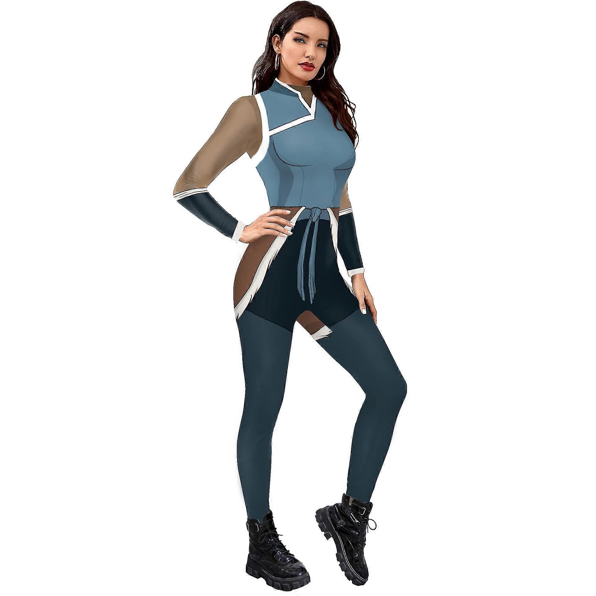 Avatar The Legend Of Korra Woman Jumpsuit Zentai Bodysuits Superhero ...