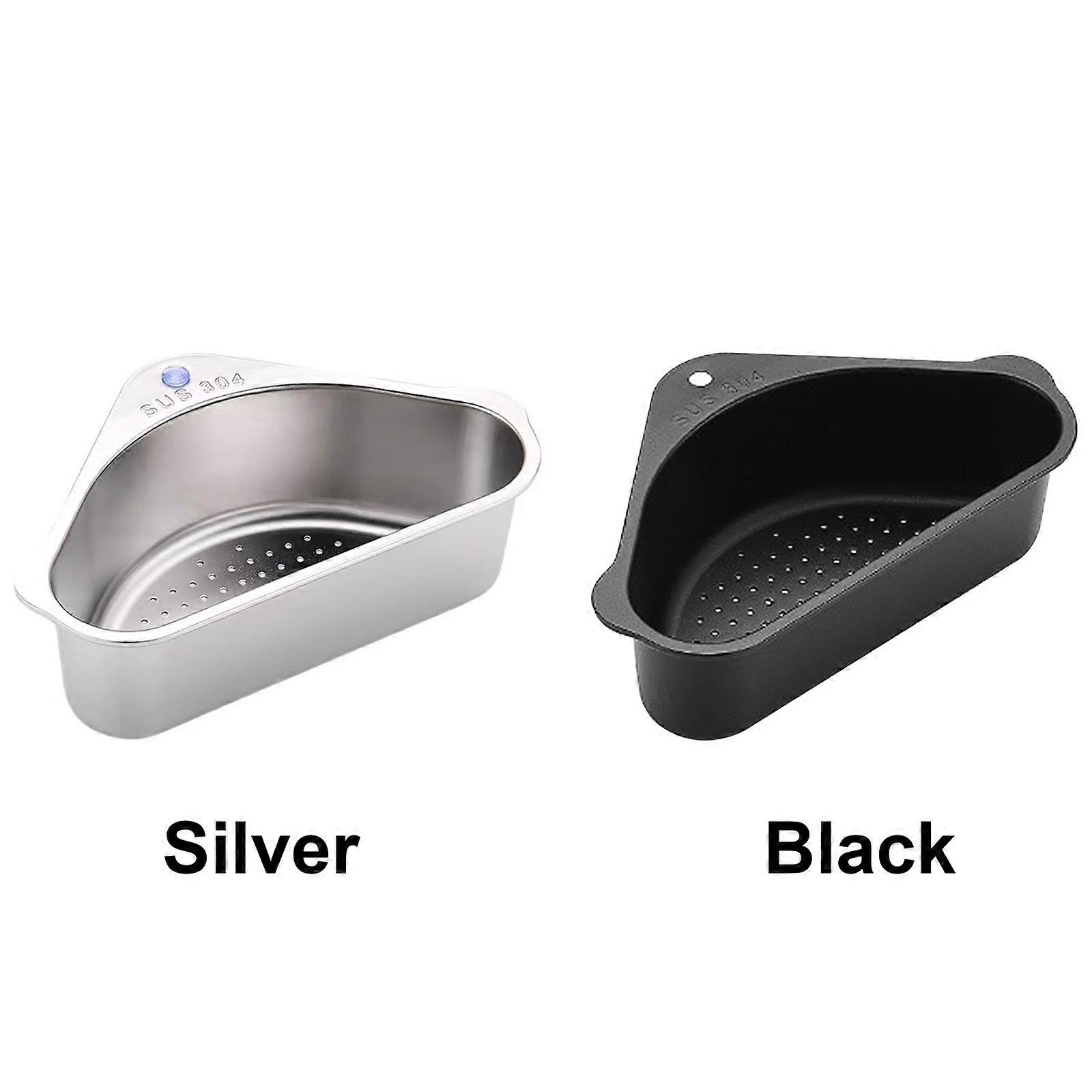 Sink Basket, Corner Kitchen Sink Strainer Basket, Kitchen Triangular ...