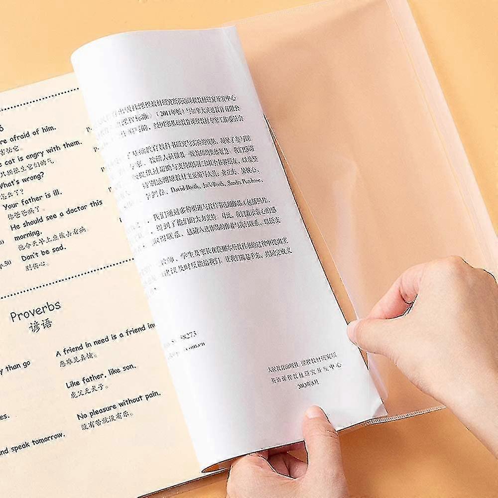 Exercise Book Cover Transparent Book Protector Reusable Waterproof ...