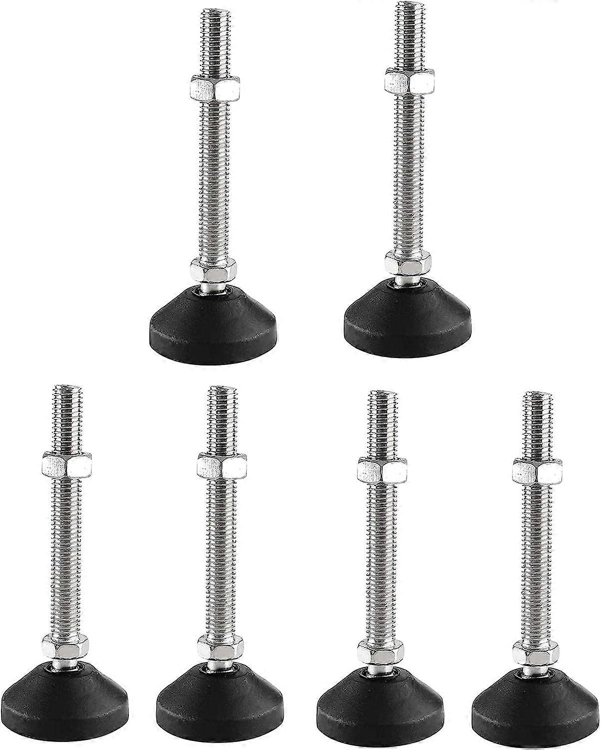 Set of 6 M10 x 80mm Adjustable Feet Adjustable Screws Furniture Leg Can ...